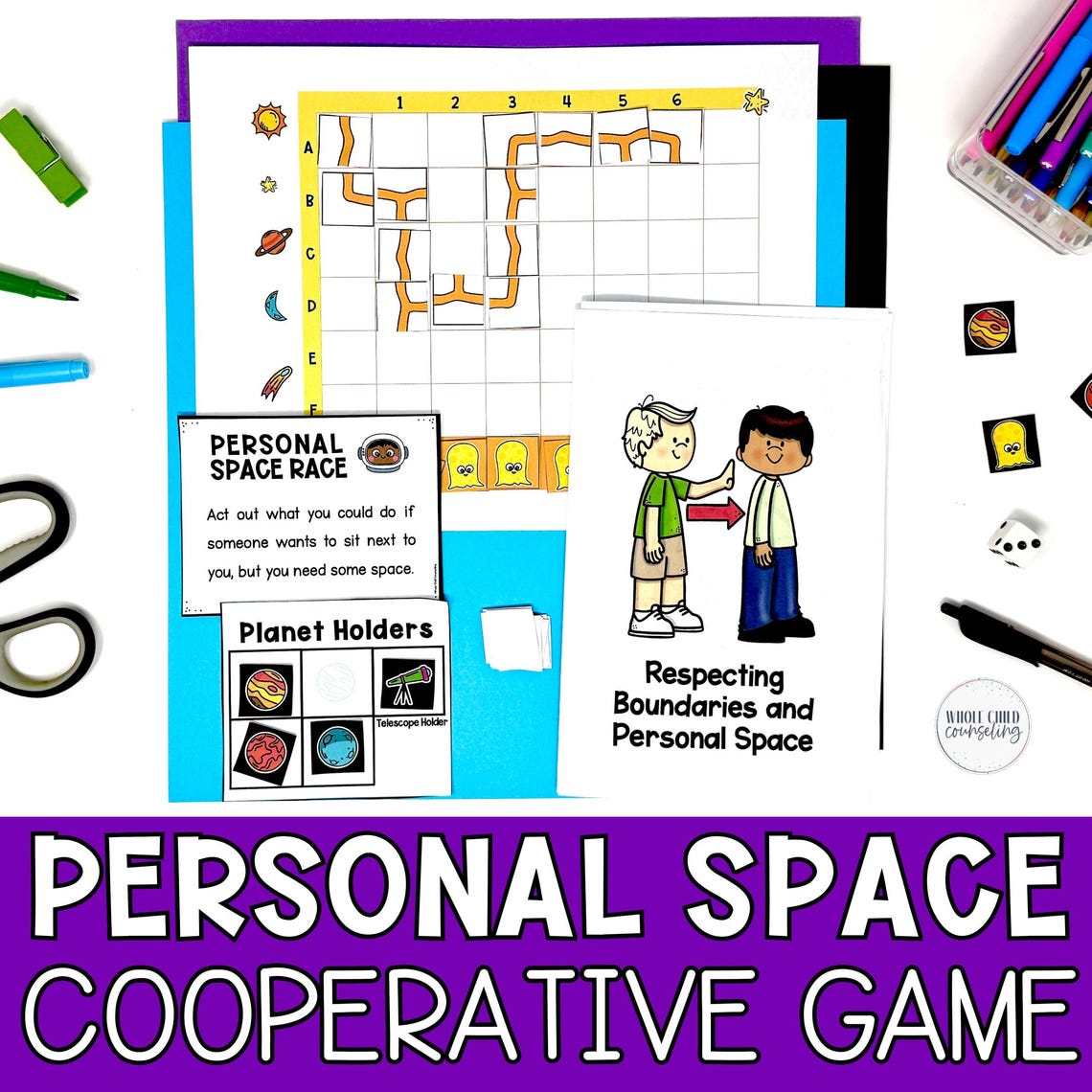 Personal Space Game, Boundaries Social Story, Cooperative Game for Kids ...