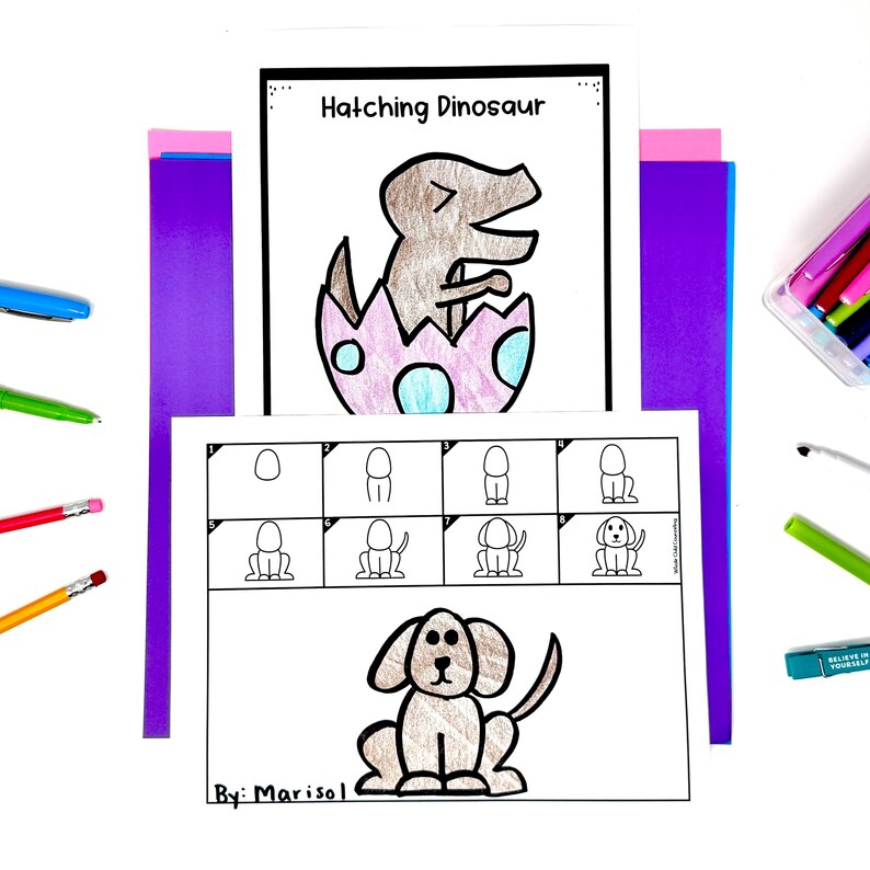CBT Worksheets Guided & Directed Drawing Set 2, Cognitive Distortion ...
