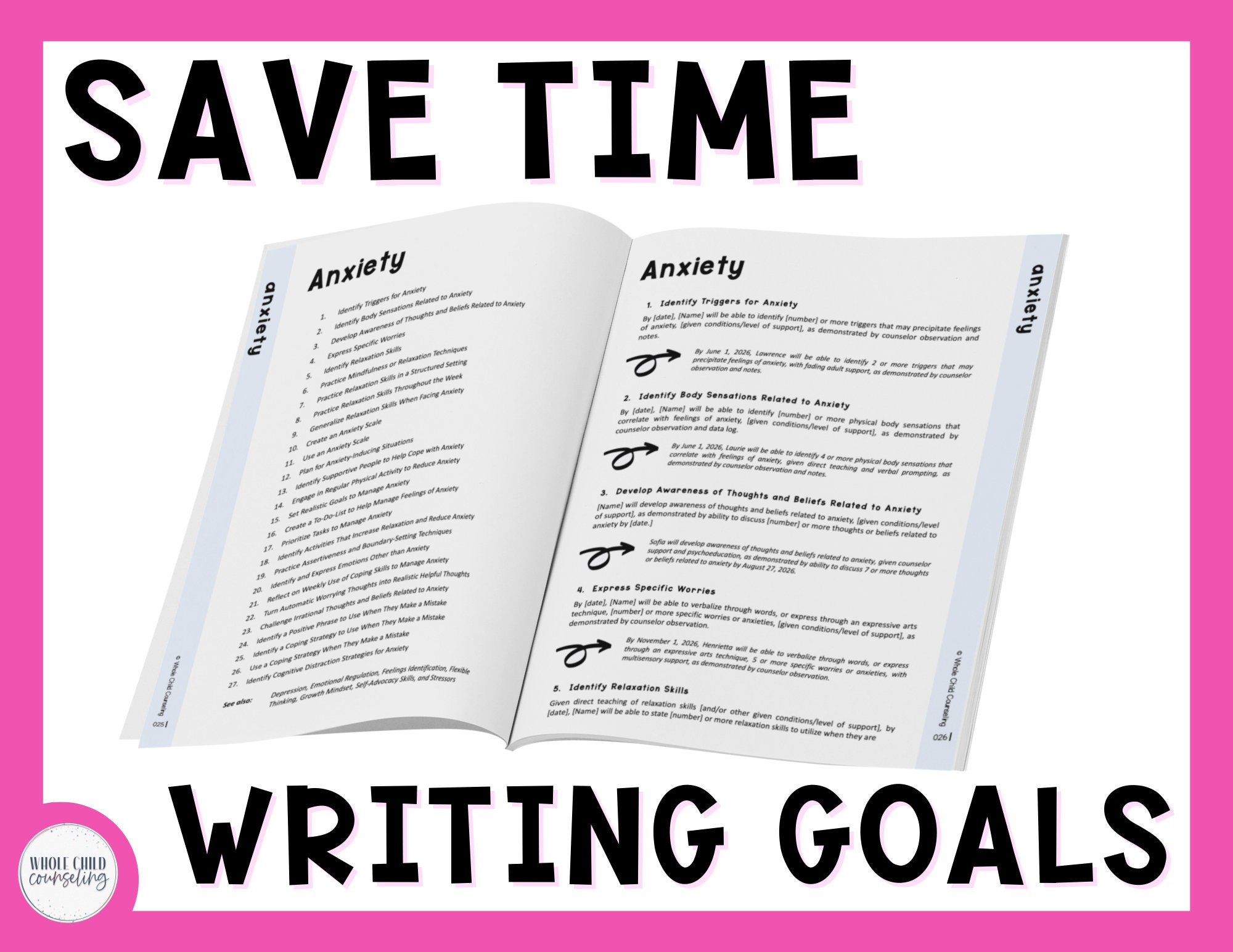 Counseling Goal Bank, Treatment Plan Objectives for Mental Health ...