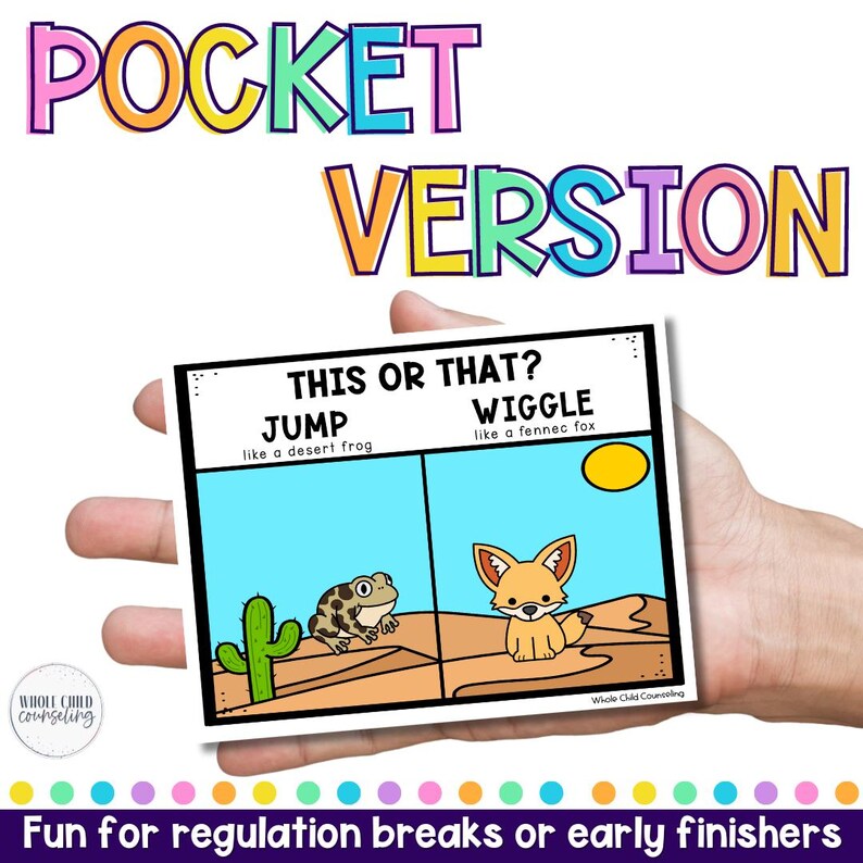 Kids Yoga Game: Desert Animal Movement, Brain Break (digital Download ...