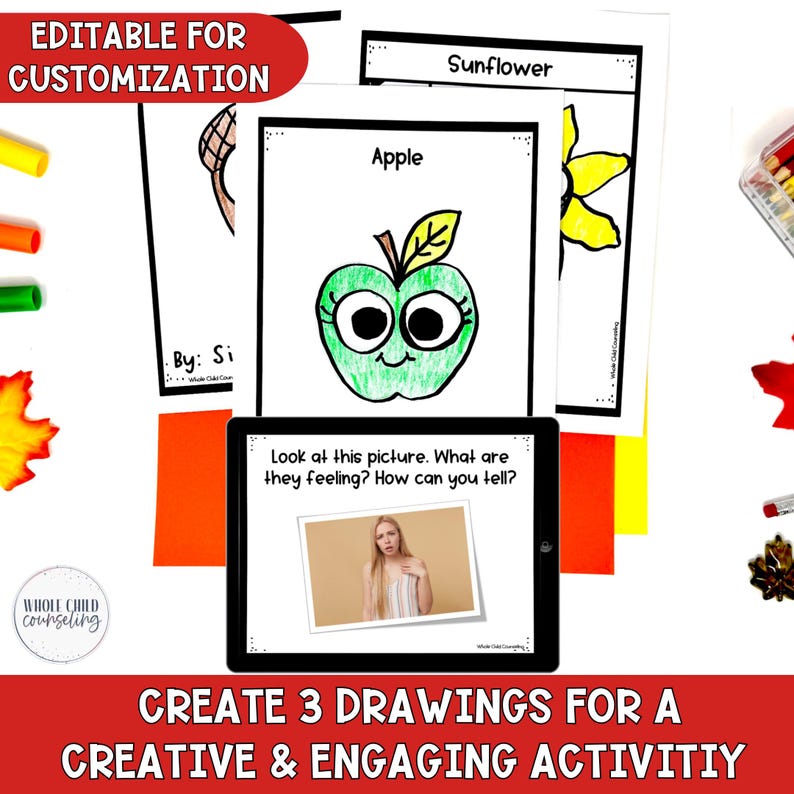 Fall Directed Drawing Activity, Social Emotional Learning SEL Game ...