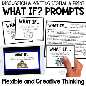 Teach Flexible Thinking, Creative Thinking Activity, What If Prompts ...