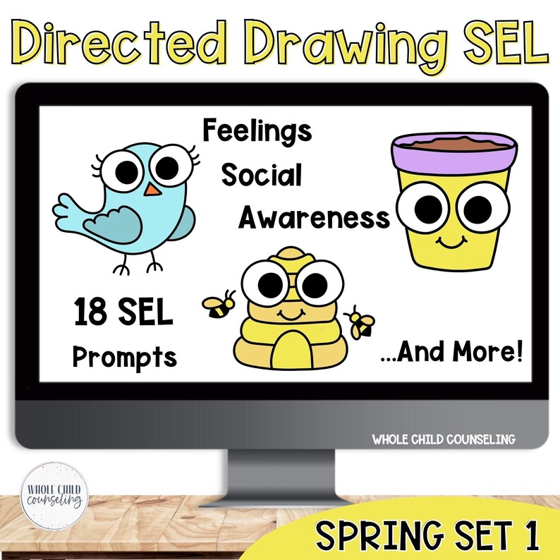 Spring Directed Drawing Activity, Social Emotional Learning SEL Game ...