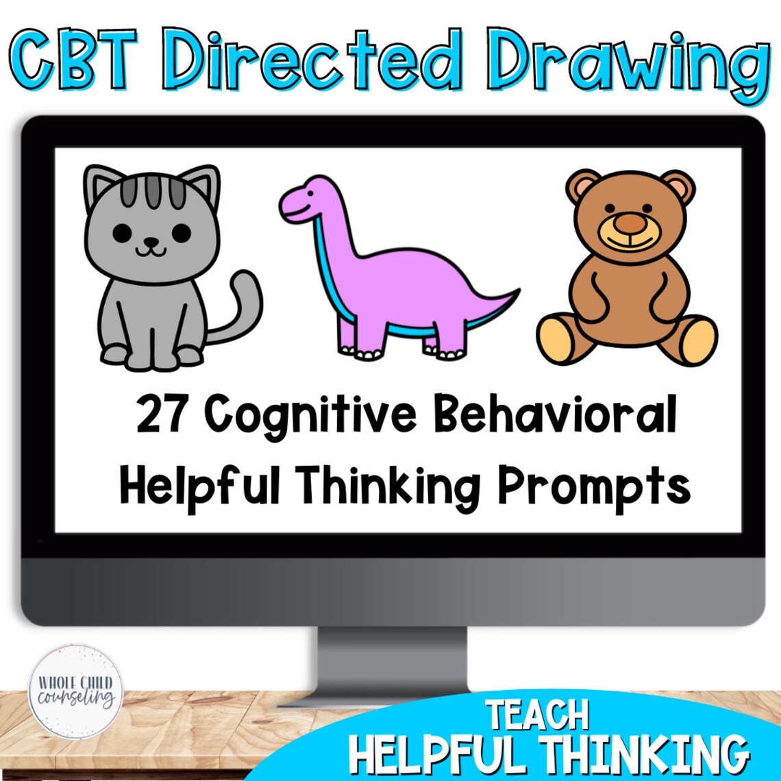 Cognitive Behavioral Therapy Counseling Activity & Workbook Bundle, CBT ...