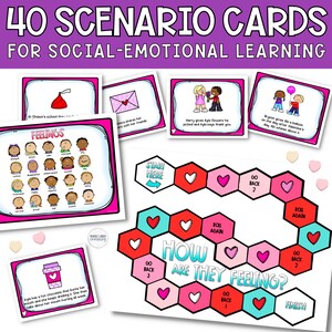 Valentine's Day Games, Social Emotional Learning Games, Print and ...