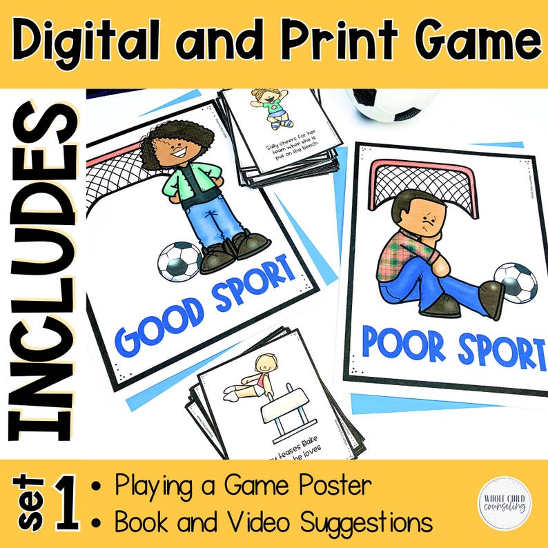 Social Skills Sportsmanship Printable Social Skills, Digital Download ...
