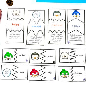 Winter Puzzles for Kids, Printable Feelings Puzzle, Social Emotional ...