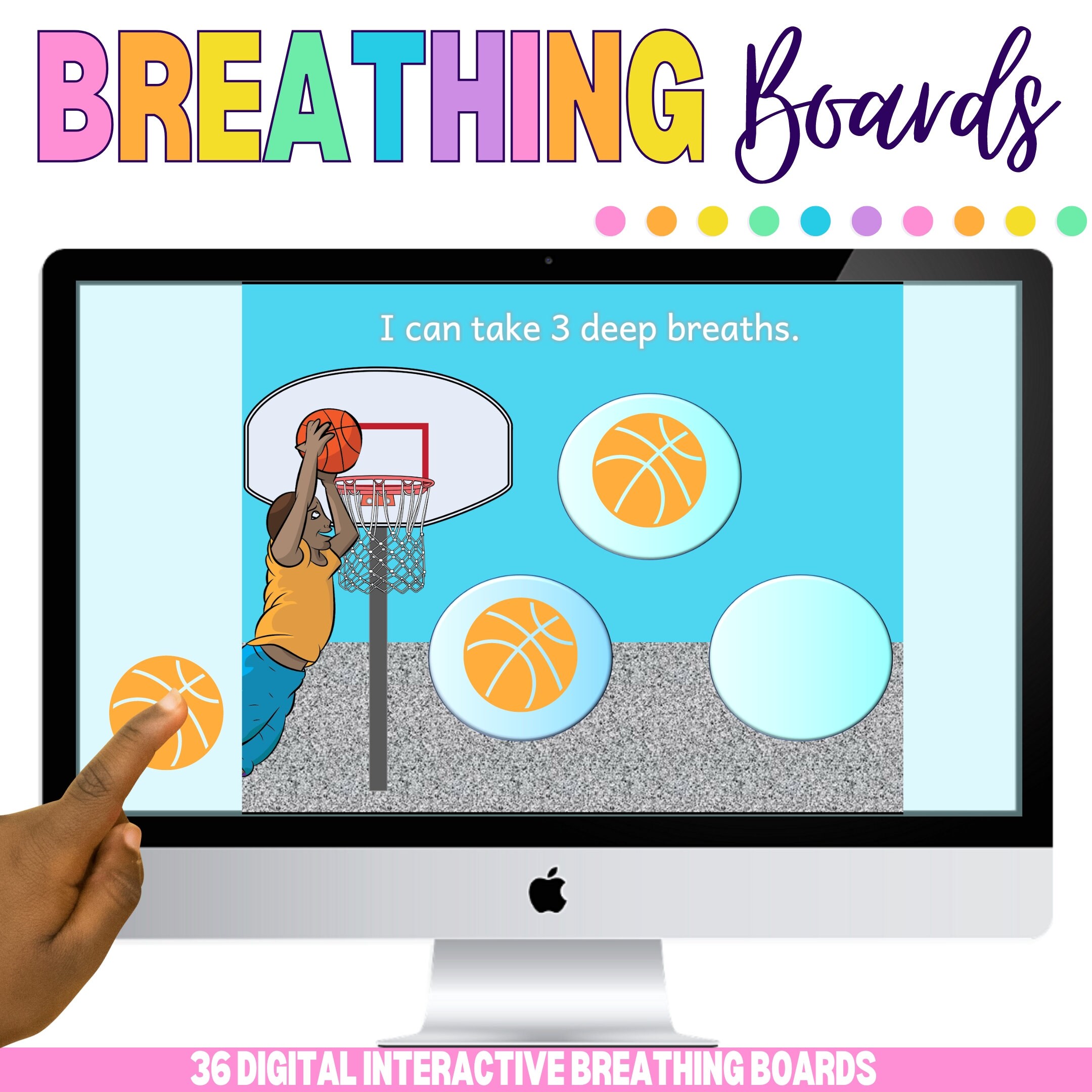 Mindful Breathing Digital Coping Skills Printable, Digital Anxiety ...