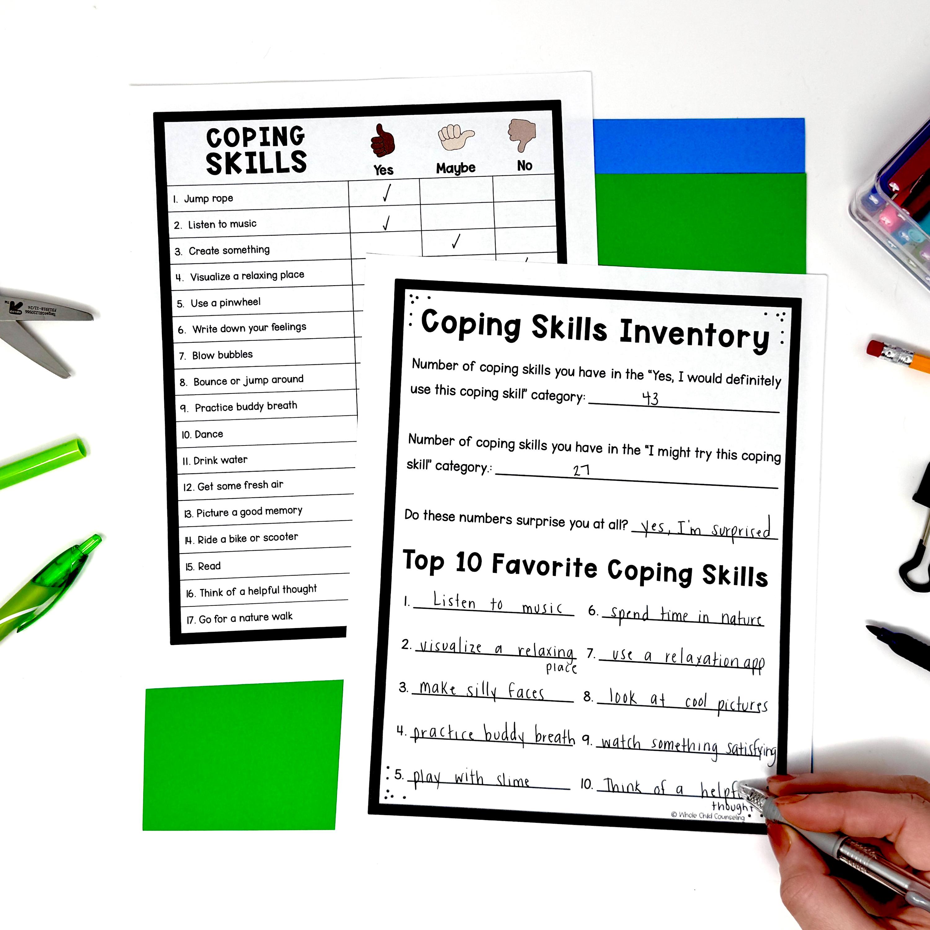 Coping Skills Toolbox for Kids, Digital Calm Down Corner Printables ...
