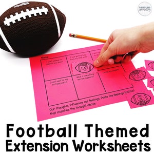 CBT Football Digital & Printable Board Game, Kids Therapy Tools for ...