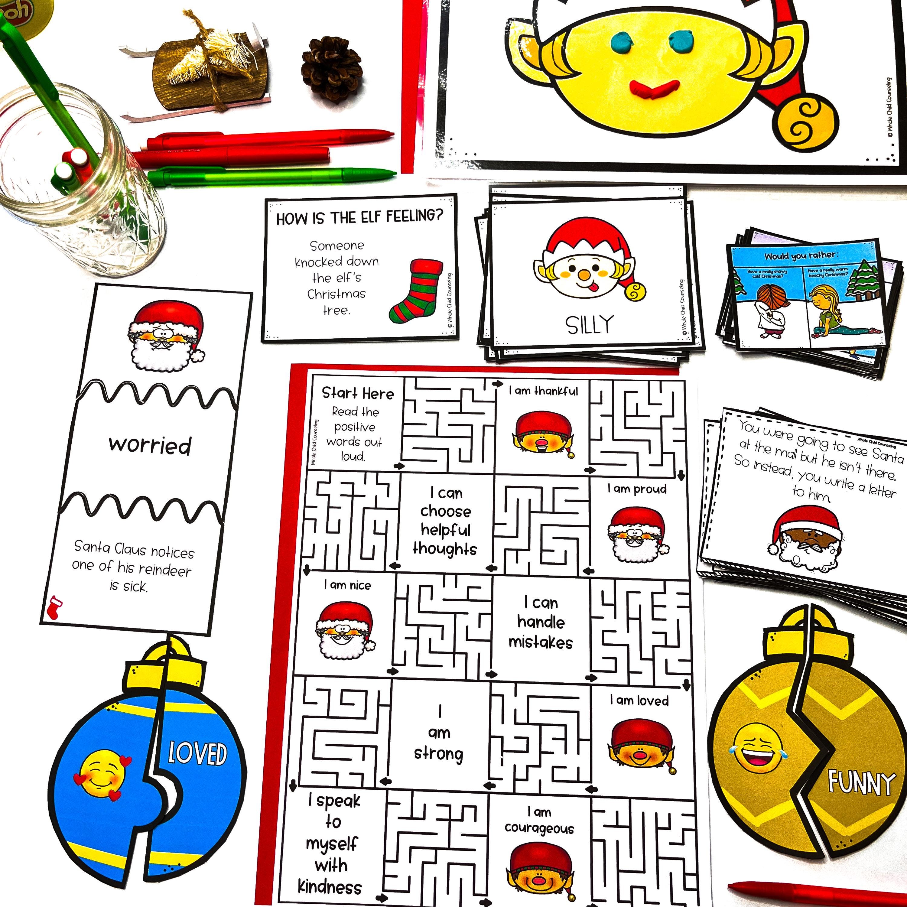 Christmas SEL Activity Bundle, Winter Social Emotional Learning, SEL ...