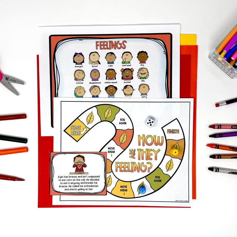 Fall SEL Board Games, Therapy Fall Social Emotional Learning Game ...