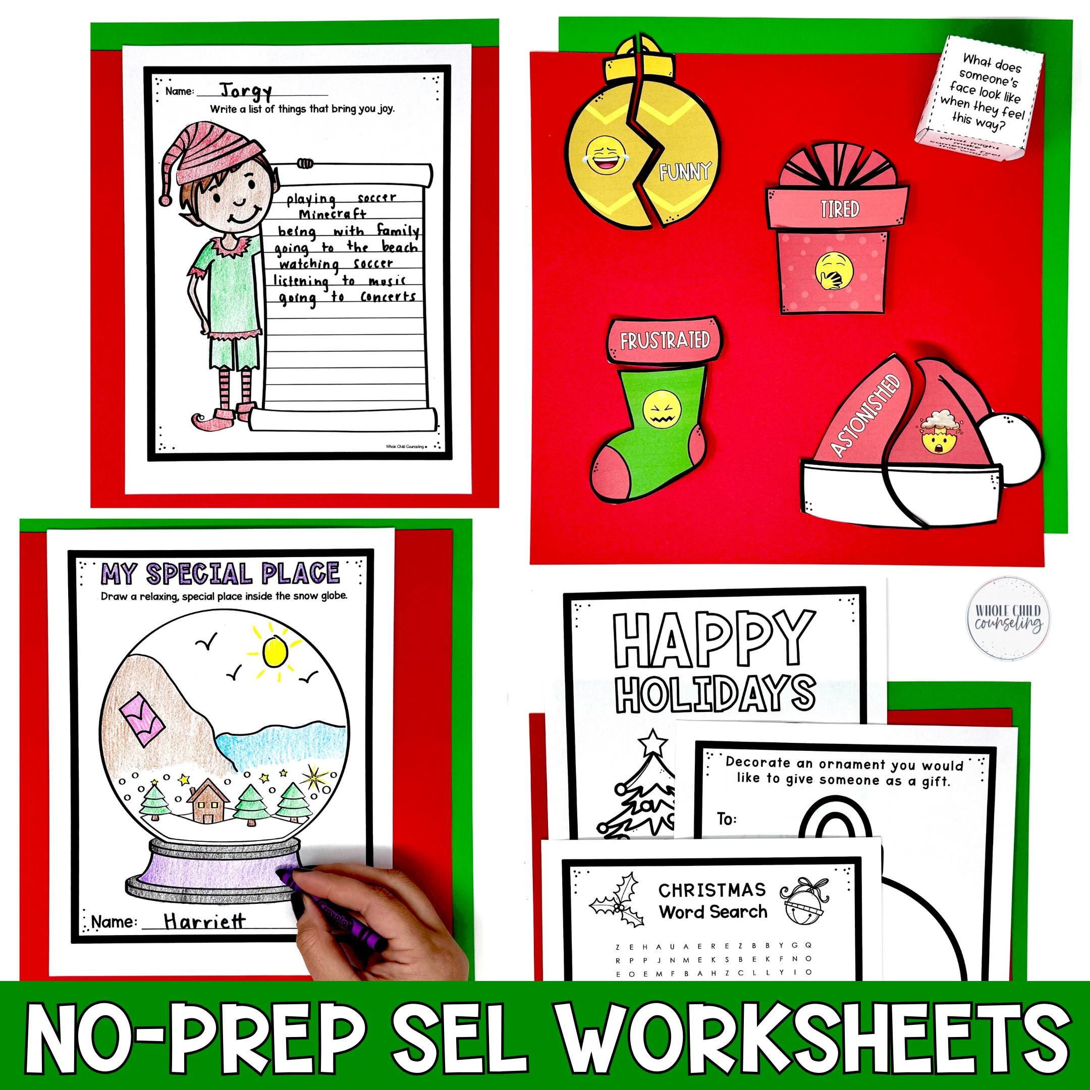 Christmas SEL Activity Bundle, Winter Social Emotional Learning, SEL ...