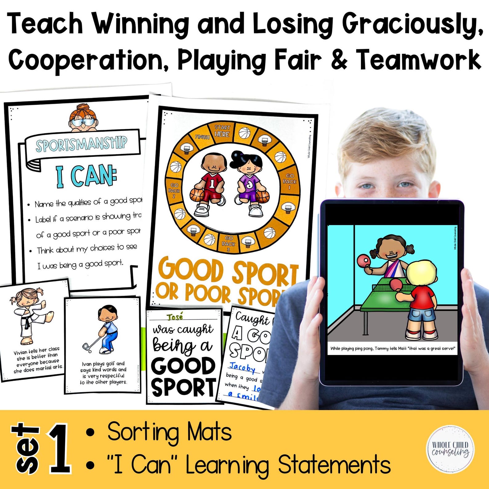 Social Skills Sportsmanship Printable Social Skills, Digital Download ...