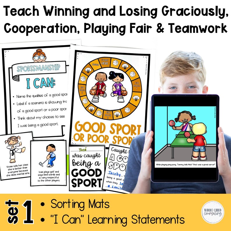 Social Skills Sportsmanship Printable Social Skills, Digital Download ...