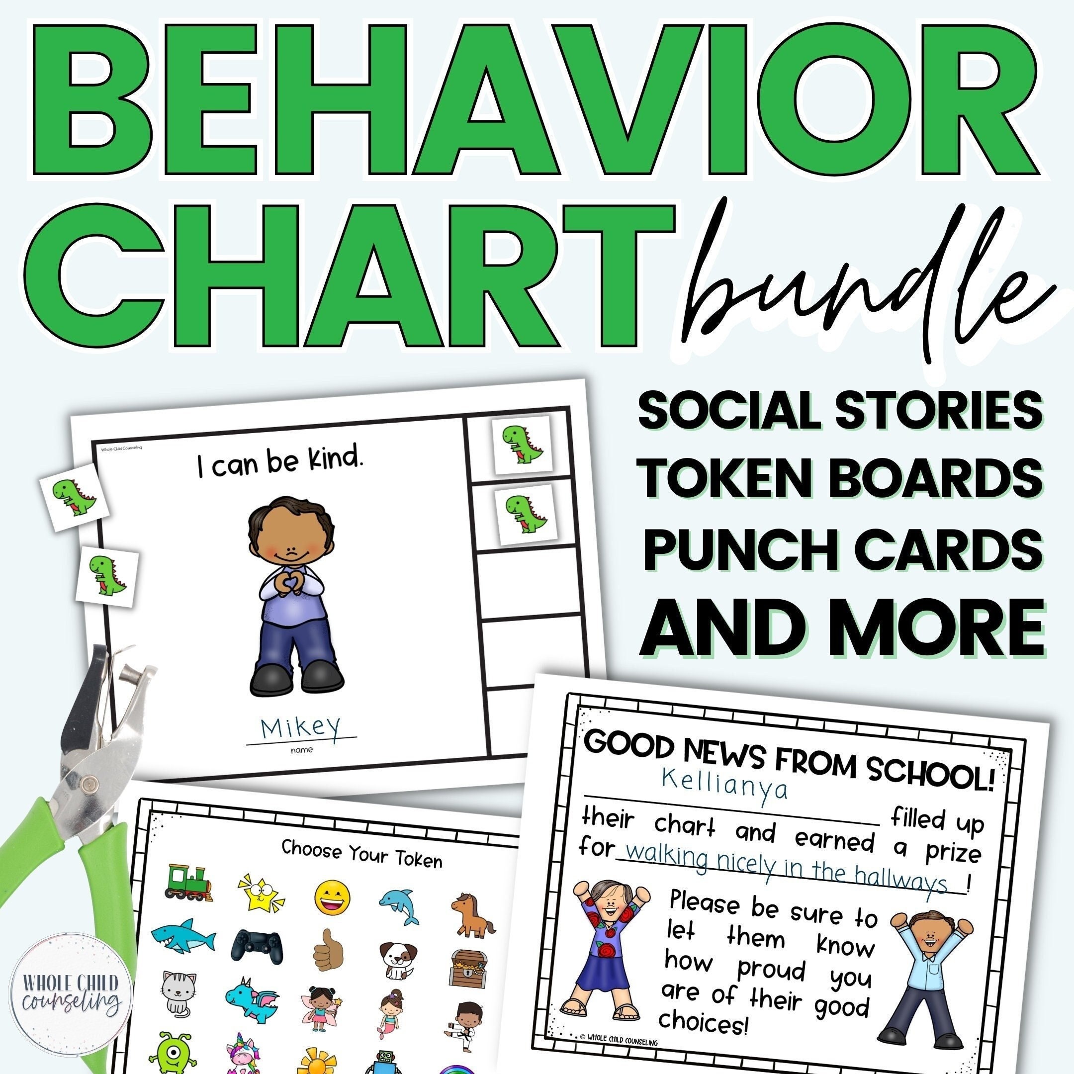 Behavior Chart Good Behavior Reward Special Education Digital Teacher ...