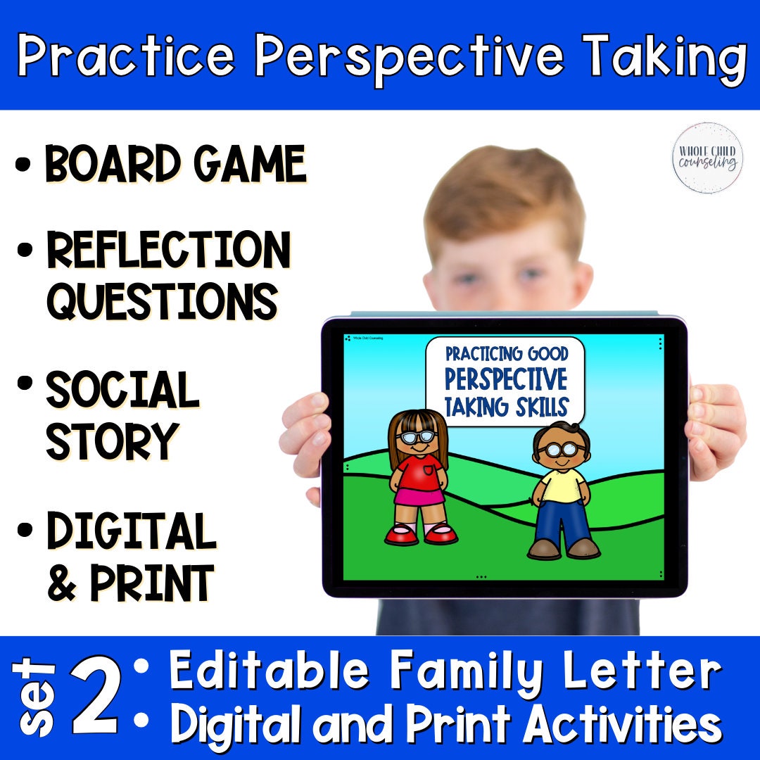 Perspective Taking Social Skills Game & Social Story Set 2, Worksheets ...