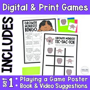 Mindset Games for Kids, Growth Mindset Children, Fixed Mindset ...