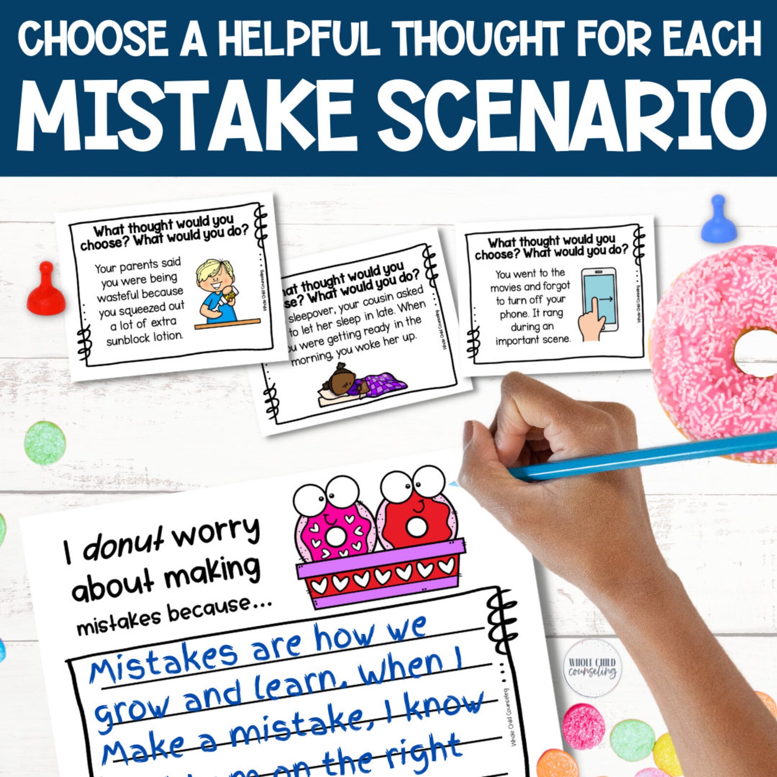 Making Mistakes Flexible Thinking CBT Game & Activity Set, CBT ...