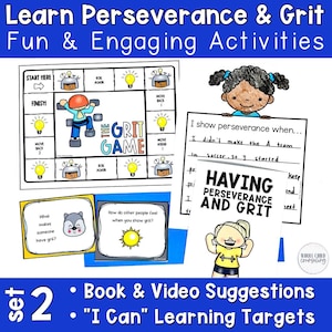 Perseverance Kids Game, Social Skills Grit Game, Child Psychology ...