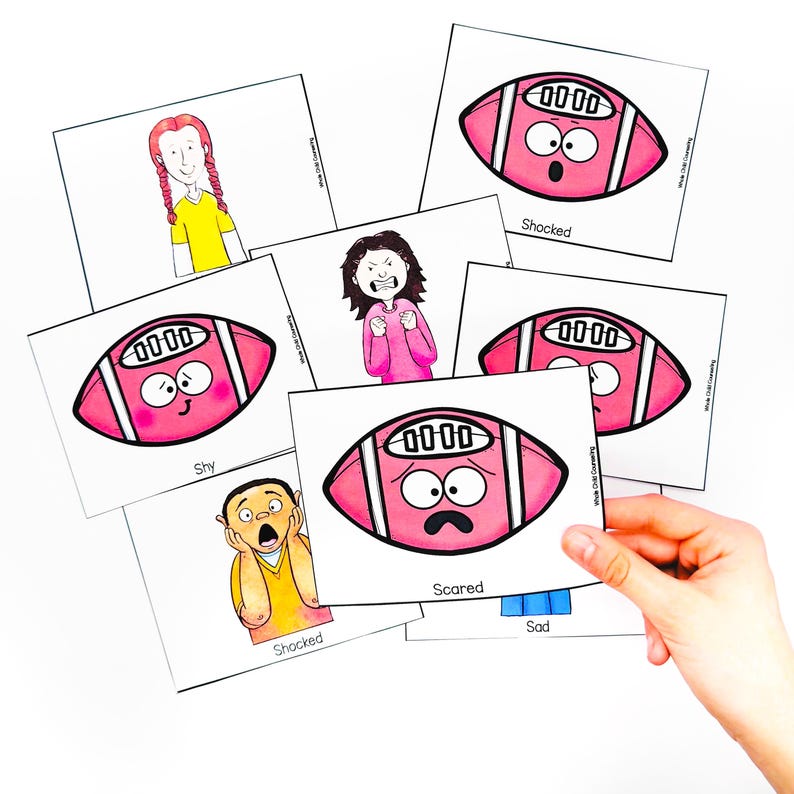 CBT Football Digital & Printable Board Game, Kids Therapy Tools for ...