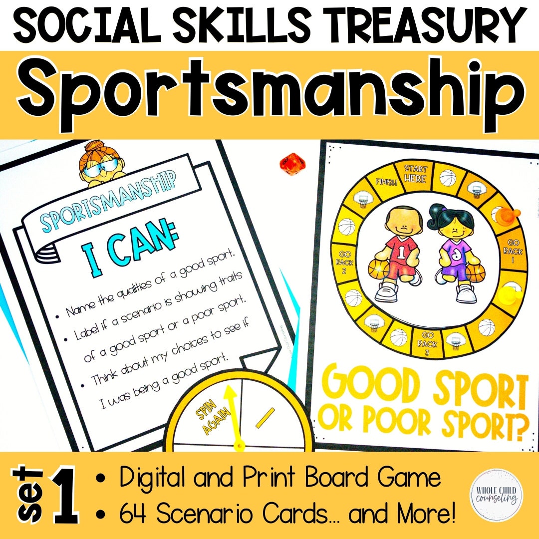 Social Skills Sportsmanship Printable Social Skills, Digital Download ...