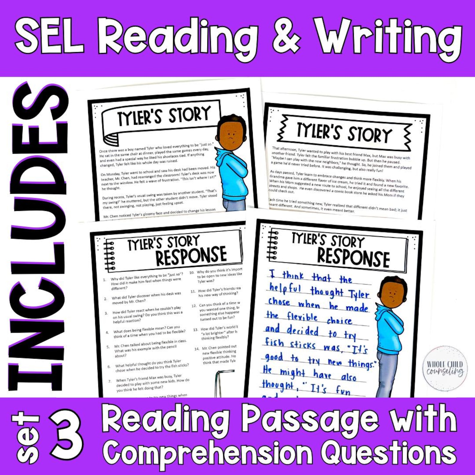 How to Be a Flexible Thinker for Upper Elementary Social Skills Set 3 ...