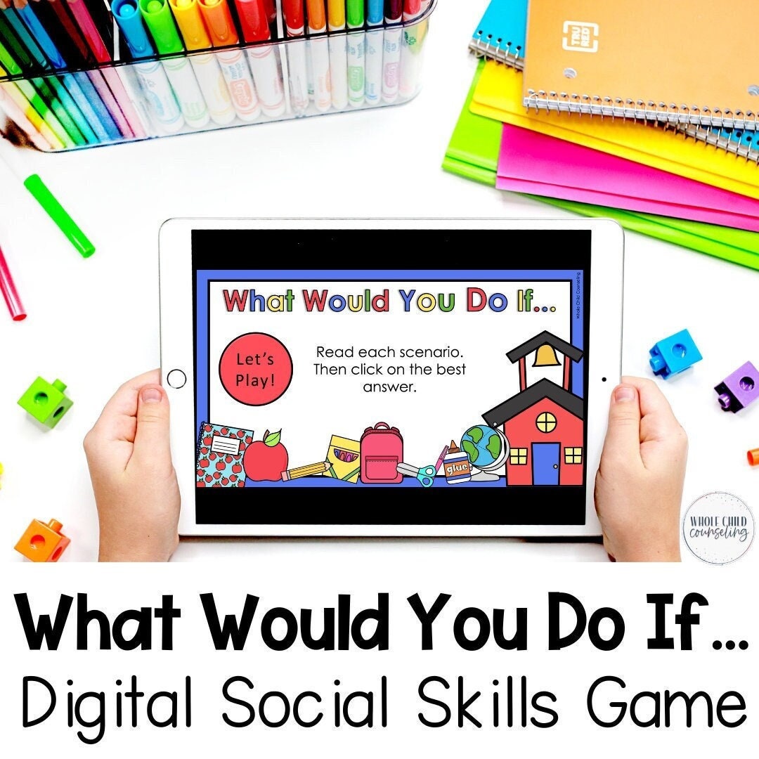 What Would You Do If...? Behavior Choice Skills Game Show for Kids ...