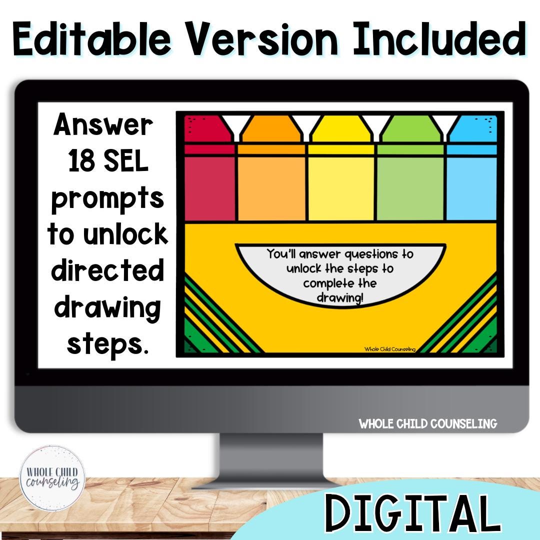 Kids Spring Directed Drawing, SEL Counseling Activity, Child Therapy ...