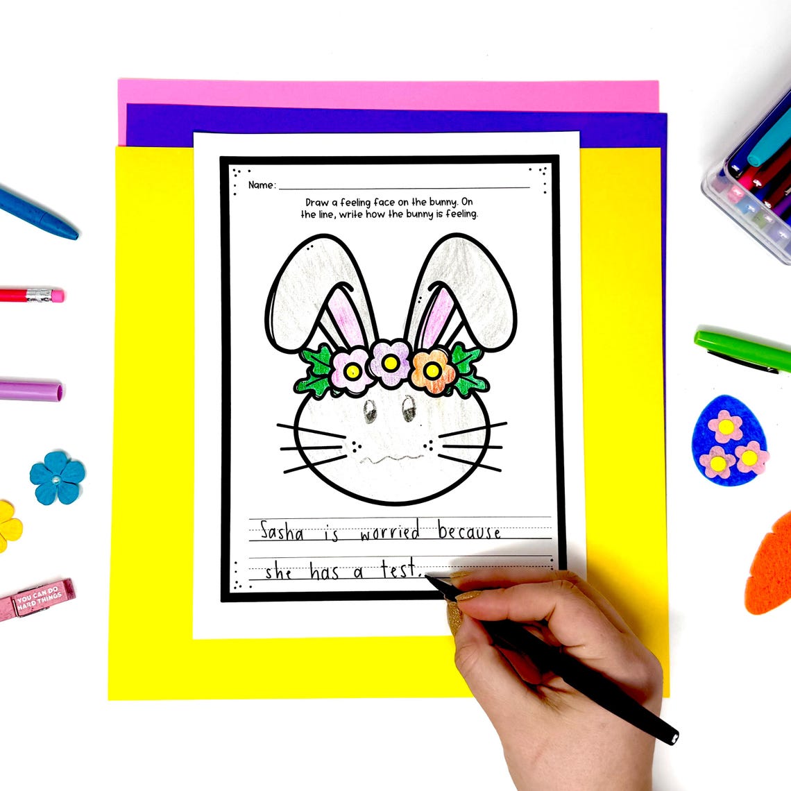 Easter Puzzles for Kids, Printable Feelings Puzzle, Social Emotional ...