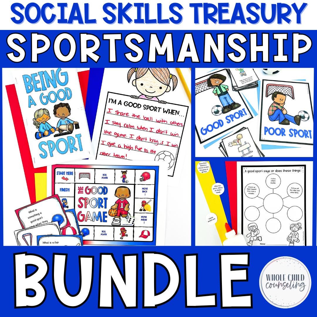 How to Be a Good Sport Game & Activity Sportsmanship Bundle, SEL Kids ...