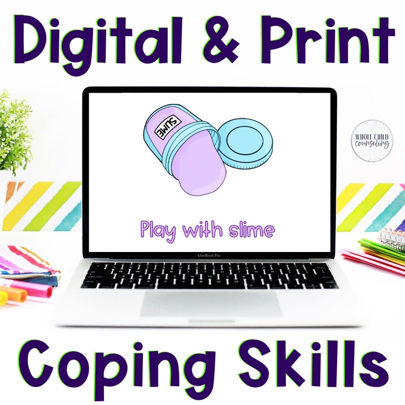 Coping Skills Toolbox for Kids, Digital Calm Down Corner Printables ...