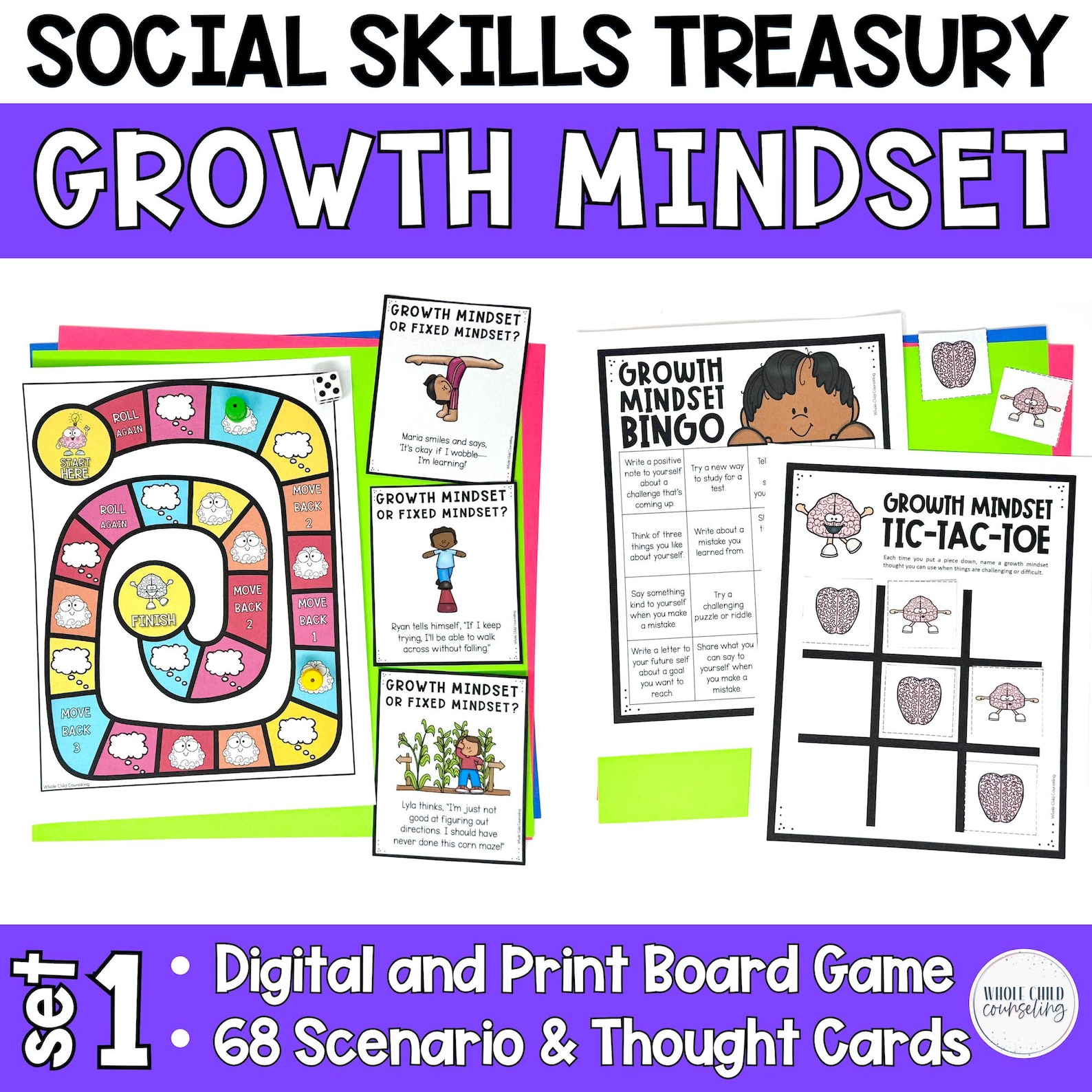 Mindset Games for Kids, Growth Mindset Children, Fixed Mindset ...