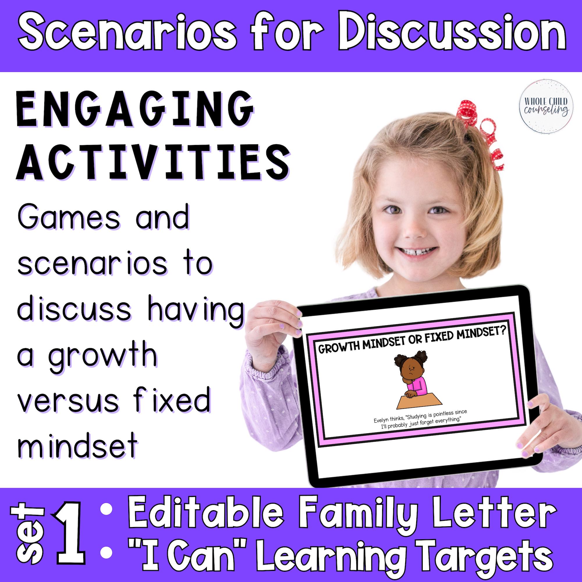 Mindset Games for Kids, Growth Mindset Children, Fixed Mindset ...