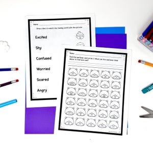 Winter Puzzles for Kids, Printable Feelings Puzzle, Social Emotional ...