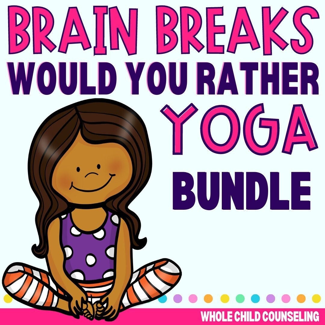 Kids Yoga Game Bundle, Would You Rather Movement Brain Break Activity ...