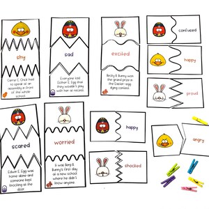 Easter Puzzles for Kids, Printable Feelings Puzzle, Social Emotional ...