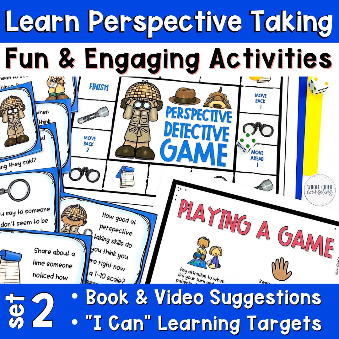 Perspective Taking Social Skills Game & Social Story Set 2, Worksheets ...
