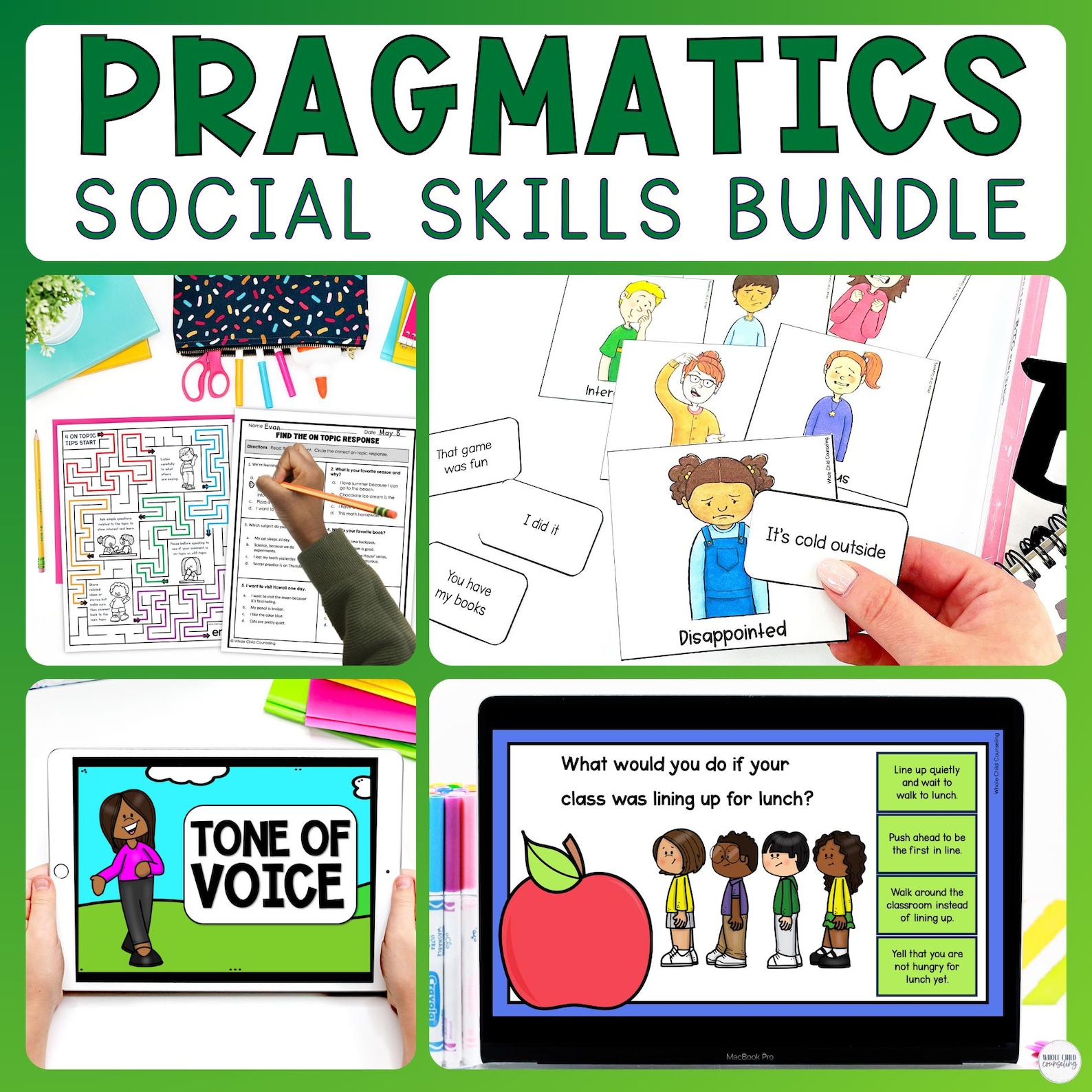 Pragmatic Social Skills and Communication Skills Bundle, Speech Therapy ...