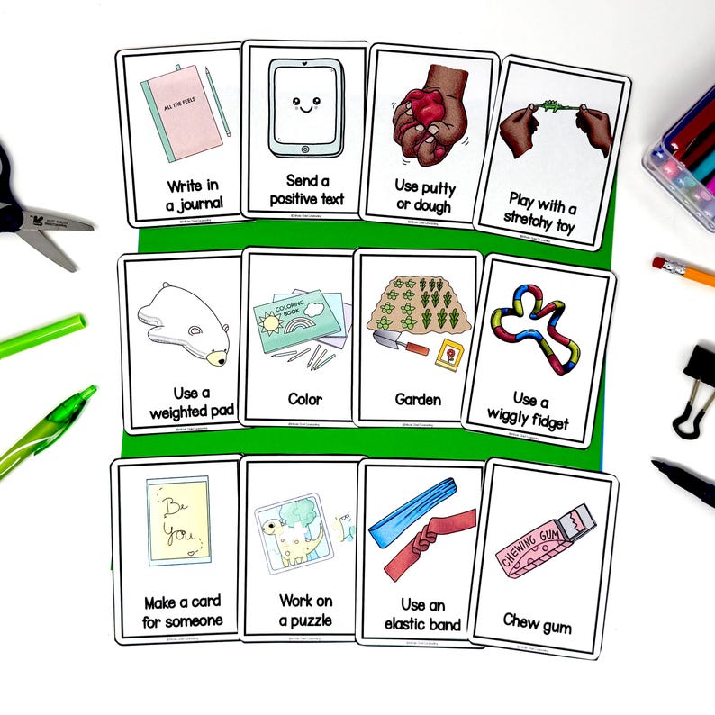 Coping Skills Toolbox for Kids, Digital Calm Down Corner Printables ...