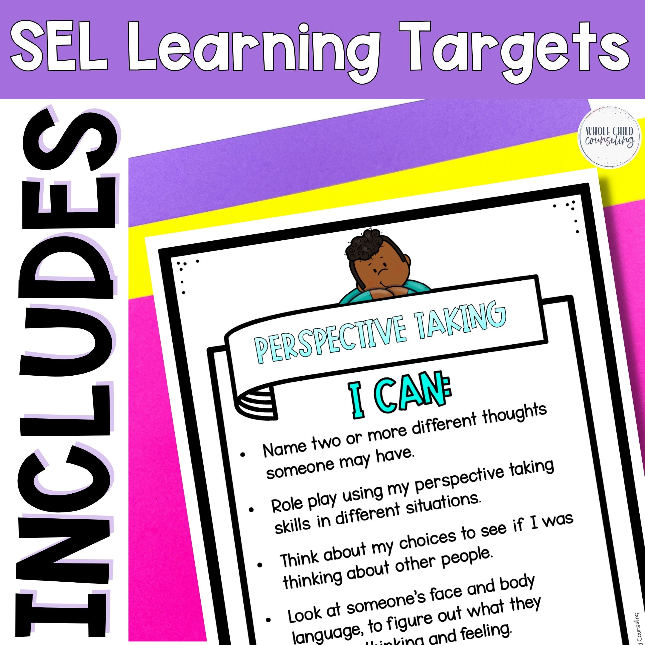 Social Skills SEL Perspective Printable Social Skills, Digital Download ...