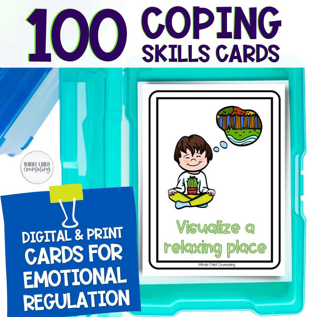 Coping Skills Toolbox for Kids, Digital Calm Down Corner Printables ...