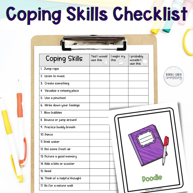 Coping Skills Toolbox for Kids, Digital Calm Down Corner Printables ...