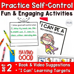 Self Control Social Story and Game Set 2, Social Skills Impulsivity ...