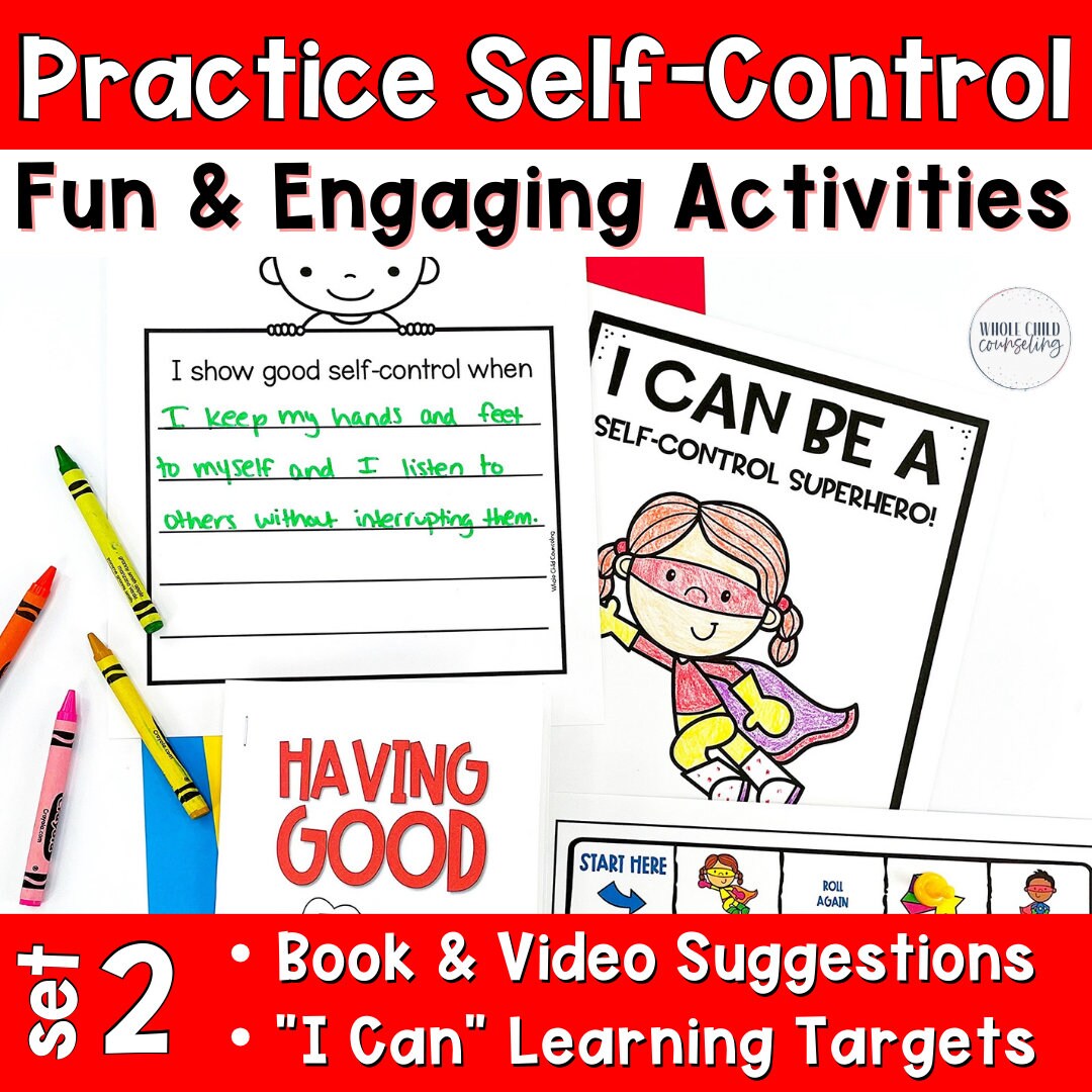 Self Control Social Story and Game Set 2, Social Skills Impulsivity ...
