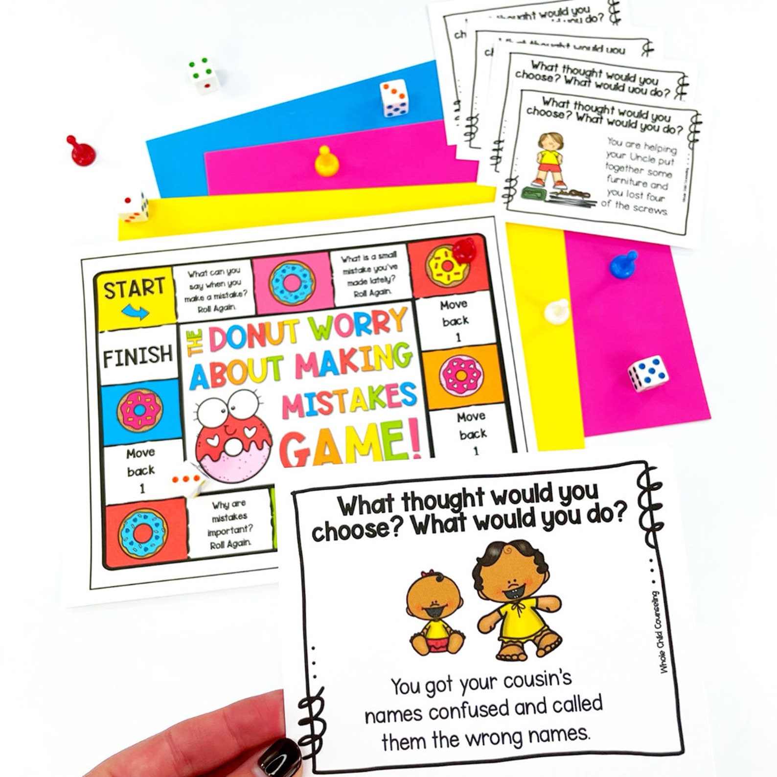 Making Mistakes Flexible Thinking CBT Game & Activity Set, CBT ...