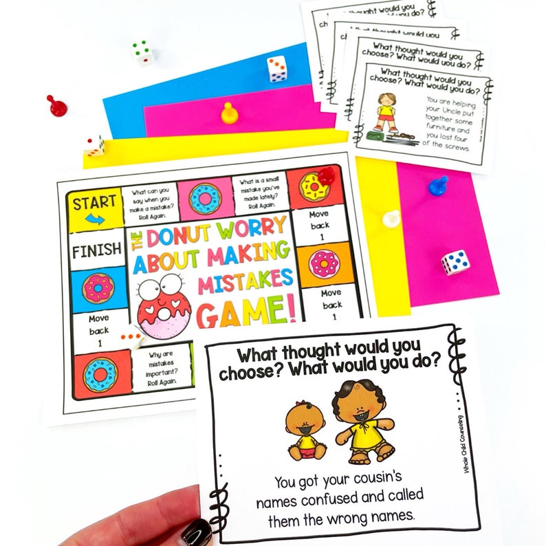 Making Mistakes Flexible Thinking CBT Game & Activity Set, CBT ...