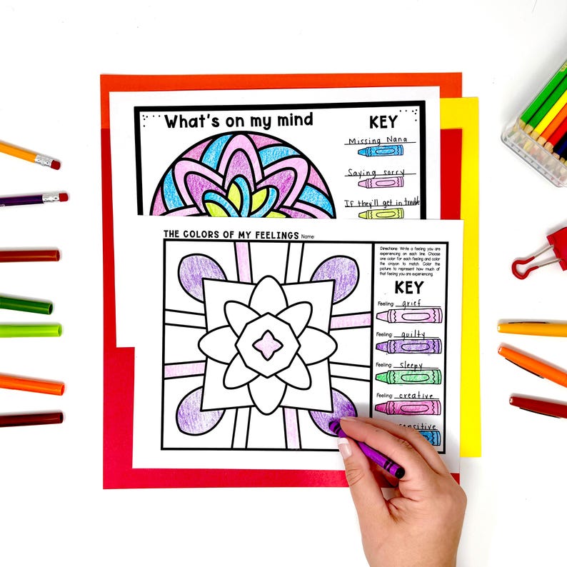 Color by Code Fall Feelings Squirrel Activity, Autumn Social Emotional ...