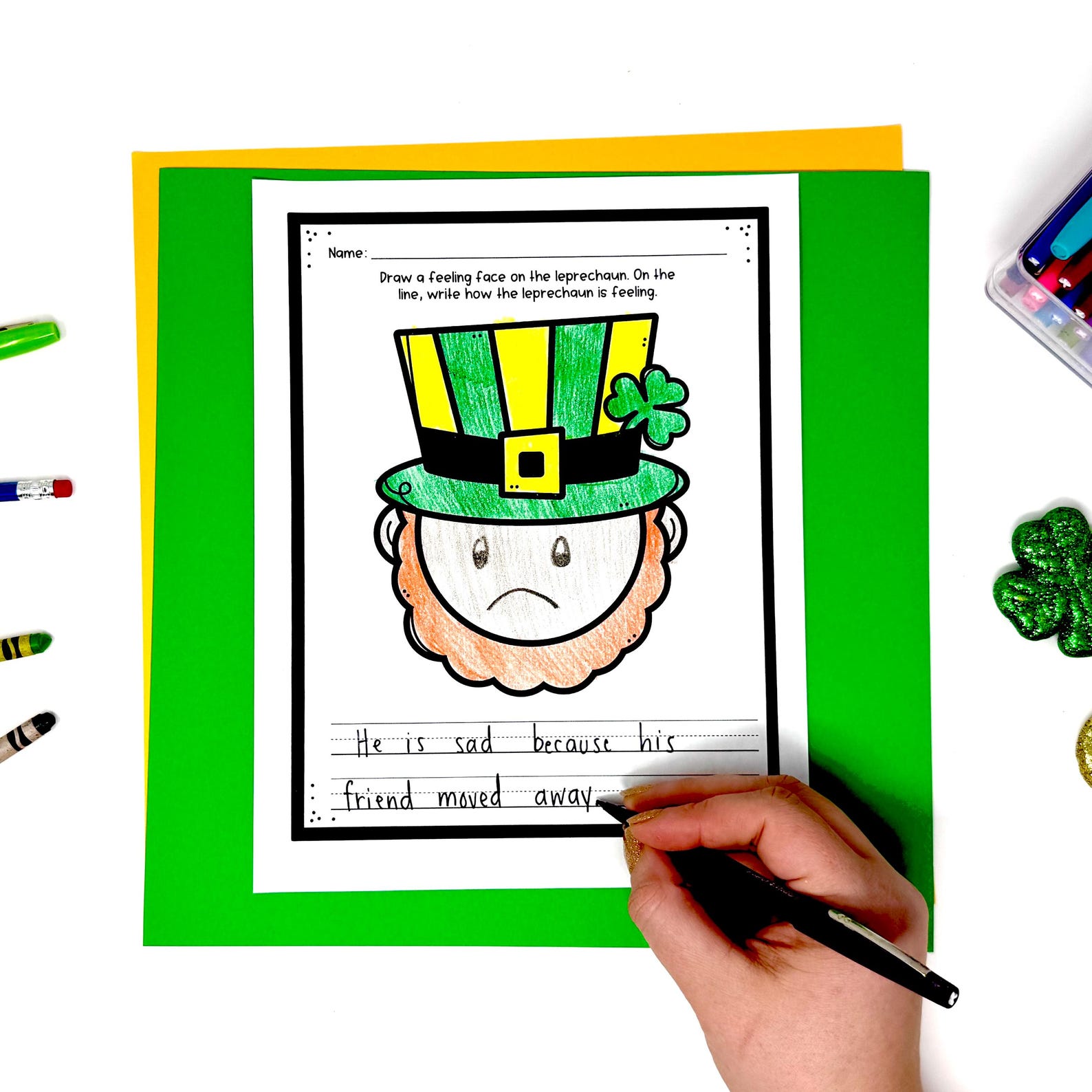 St. Patrick's Day Puzzles for Kids, Printable Feelings Puzzle, Social ...