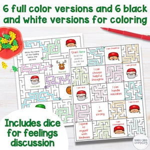 Christmas Mazes for Kids, Printable Self Esteem Games for Kids ...